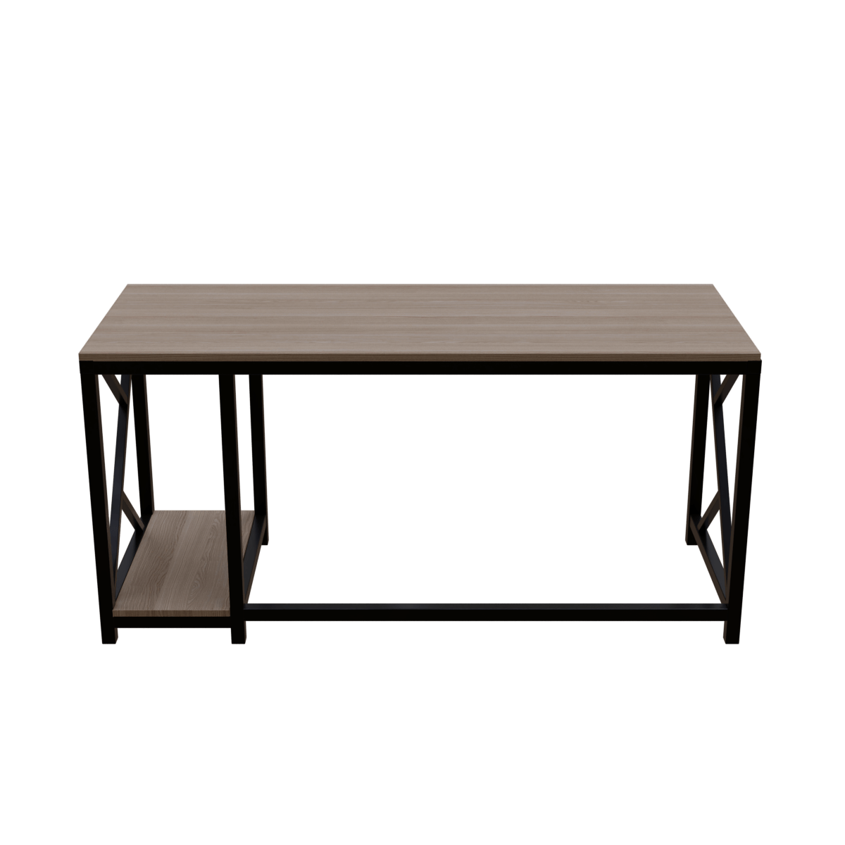 Patrick Computer Table With Open Storage By Riyan Luxiwood.