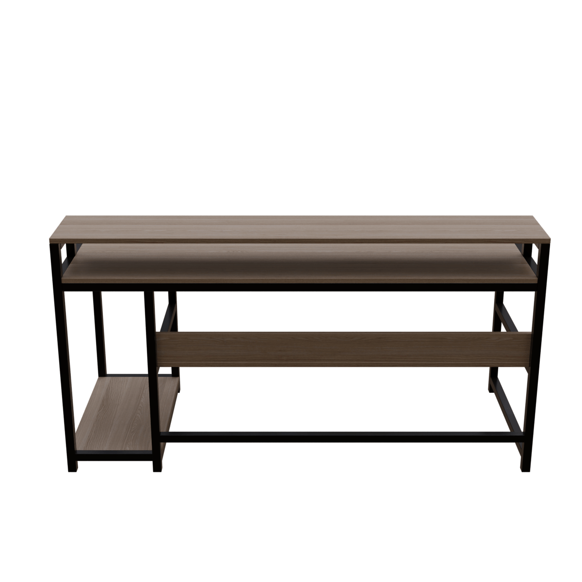Trio Computer Table With Open Storage By Riyan Luxiwood.