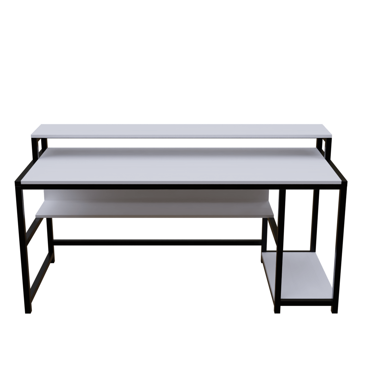 Trio Computer Table With Open Storage By Riyan Luxiwood.
