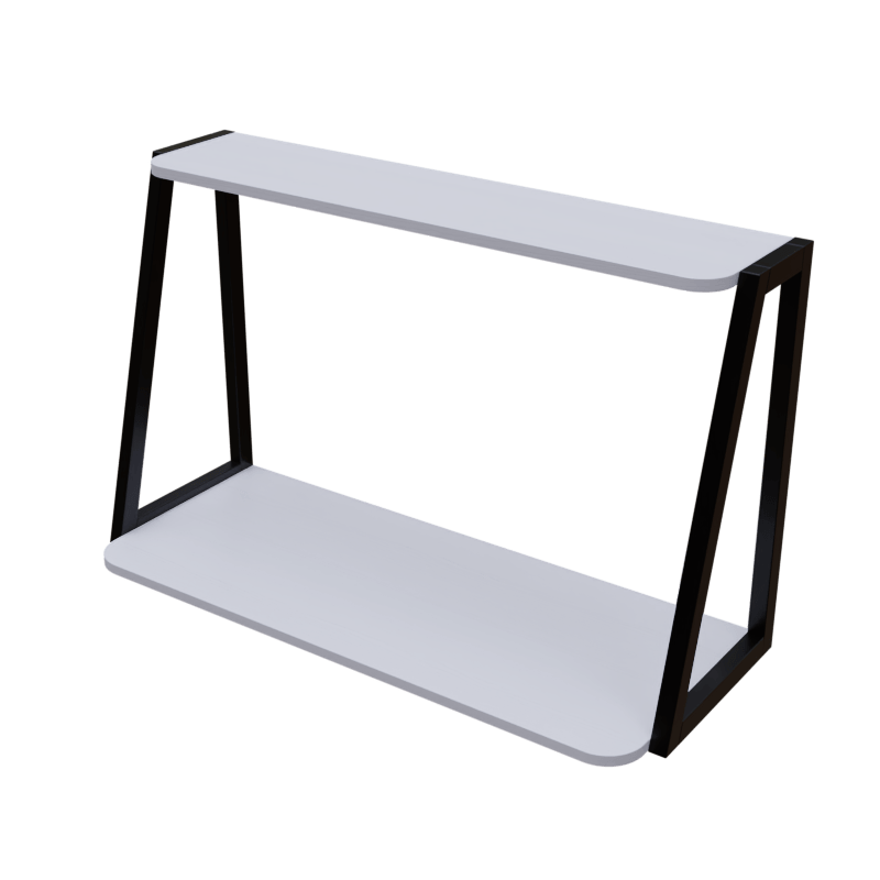 Lucida Wall Mounted Desk in White Color by Riyan Luxiwood